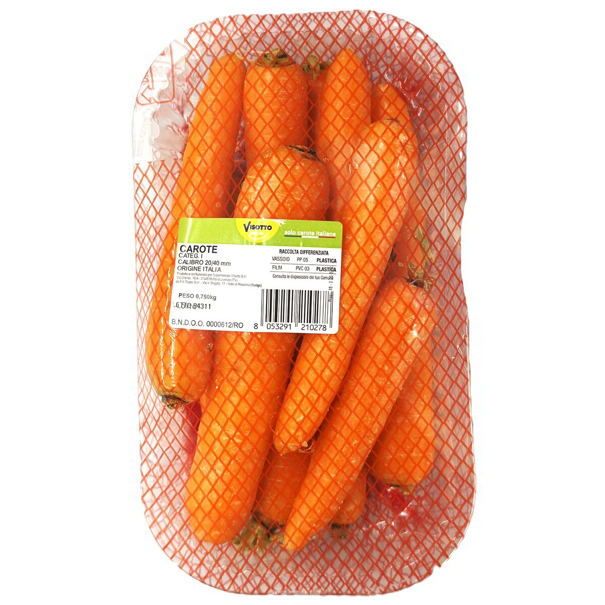 VISOTTO PER TE Carote 750 g spesa online Supermercati Visotto | cod ...