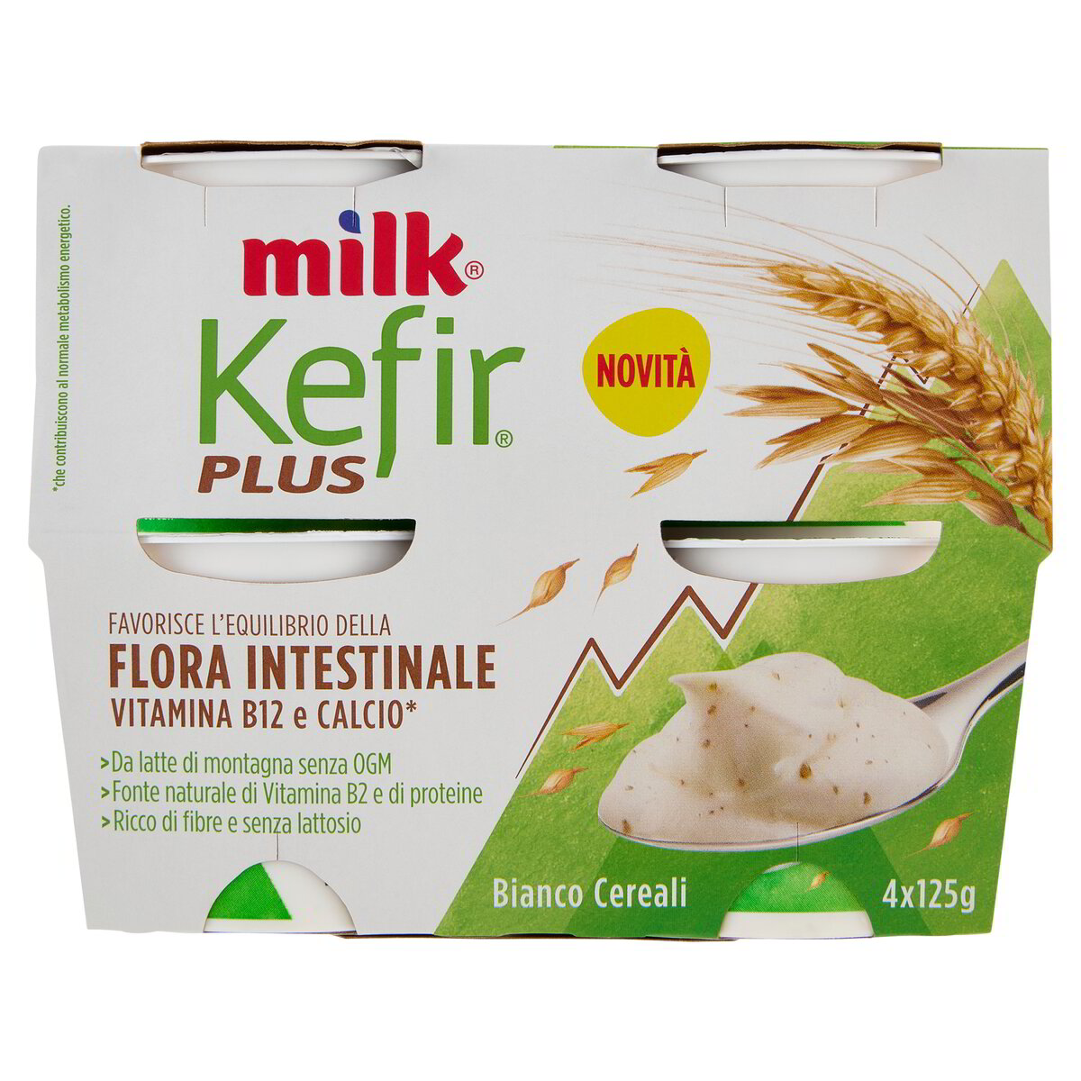 Milk Kefir Plus Flora Intestinale Bianco Cereali 4 x1 25 g spesa online ...
