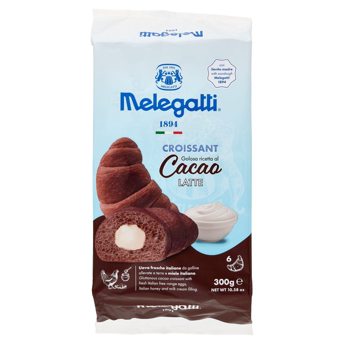 Melegatti 1894 Croissant Golosa ricetta al Cacao Latte 6 x 50 g spesa ...