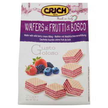 Crich Wafers ai Frutti di Bosco 250 g Crich in dettaglio | Visotto ...