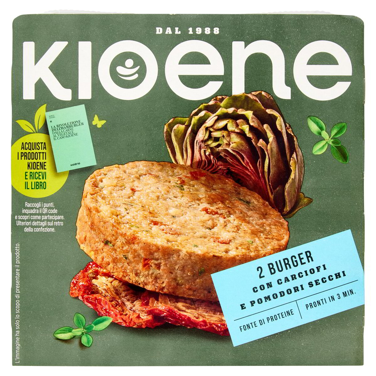 Kioene Burger Vegetali con Carciofi e Pomodori Secchi 200 g spesa ...